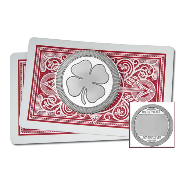 Lucky 4 Leaf Clover Card Protector